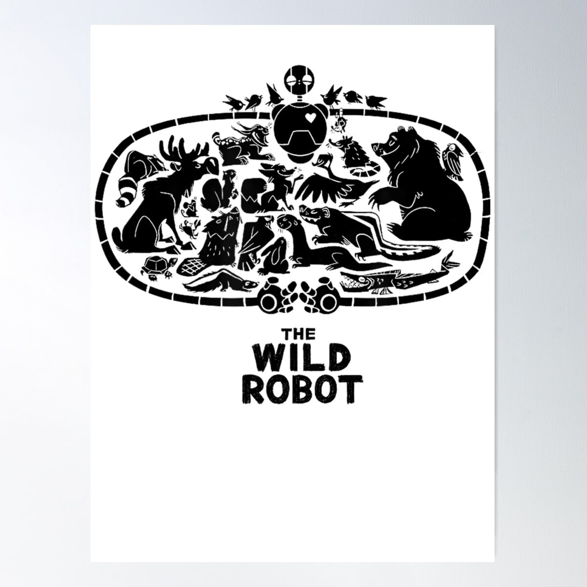 The Group Animal Hug Poster Wall Art, Modern Wall Decor For Living Room ...