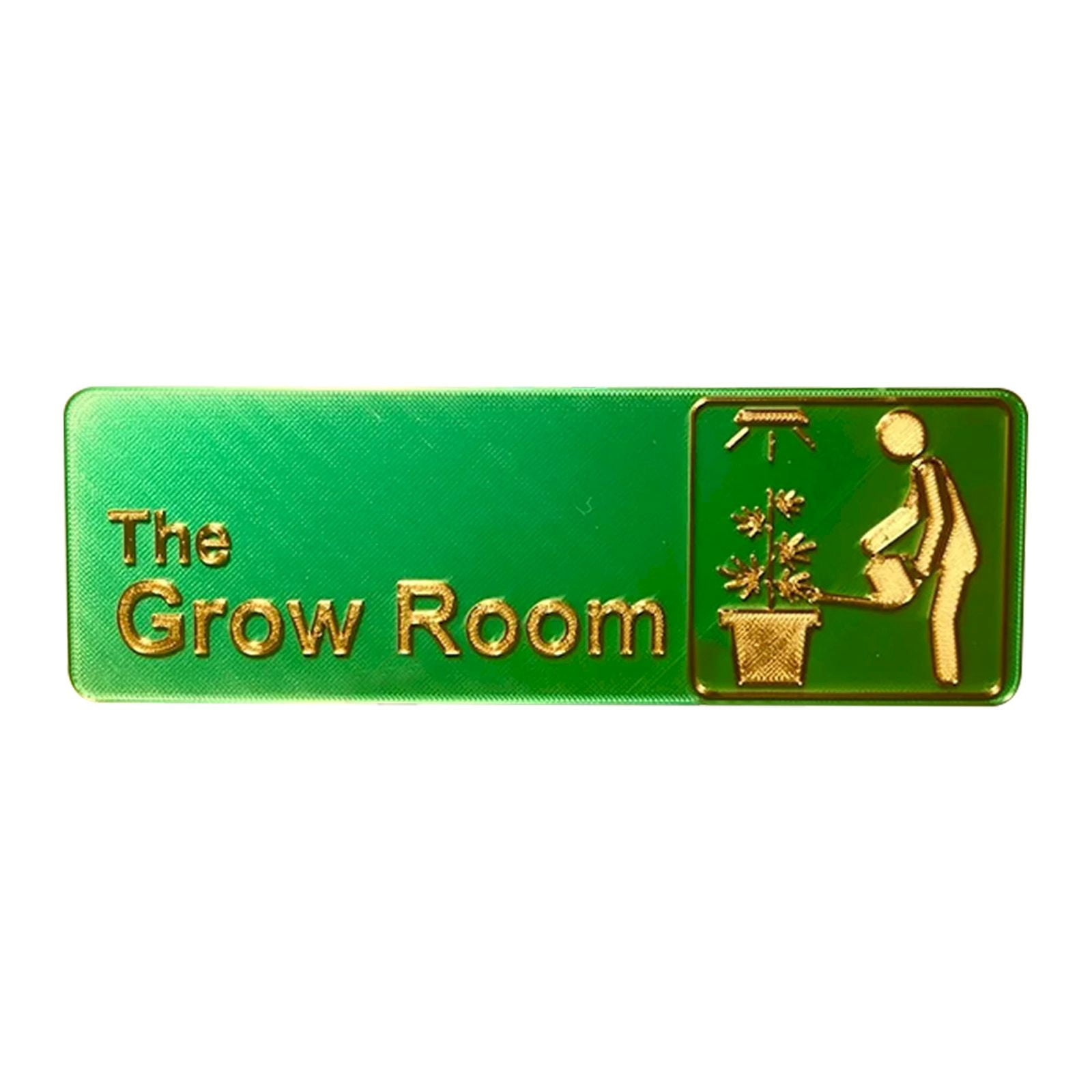 The Grow Room Sign Door Signs Plastic Grow Room Signs With Rounded ...