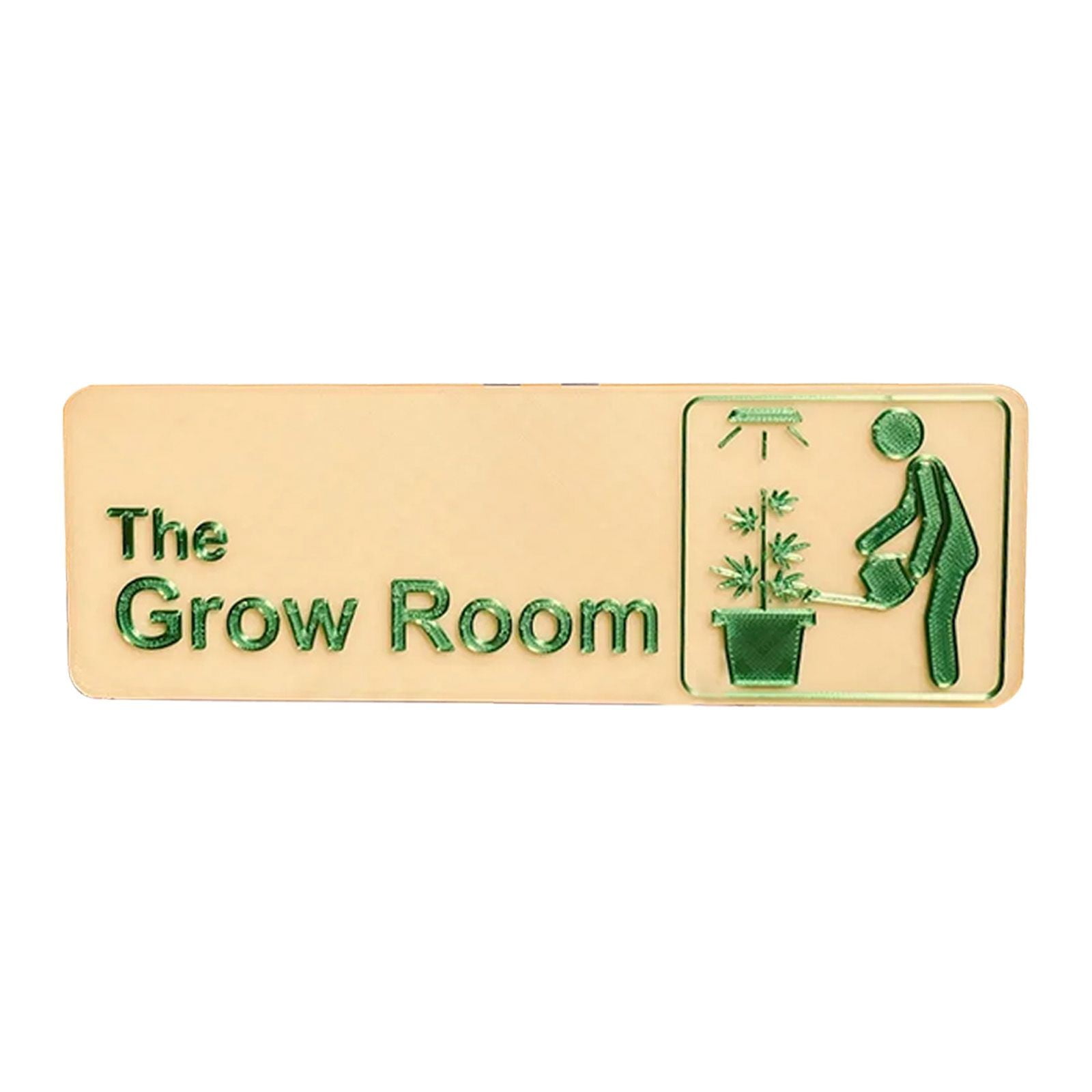 The Grow Room Sign Door Signs Plastic Grow Room Signs With Rounded ...