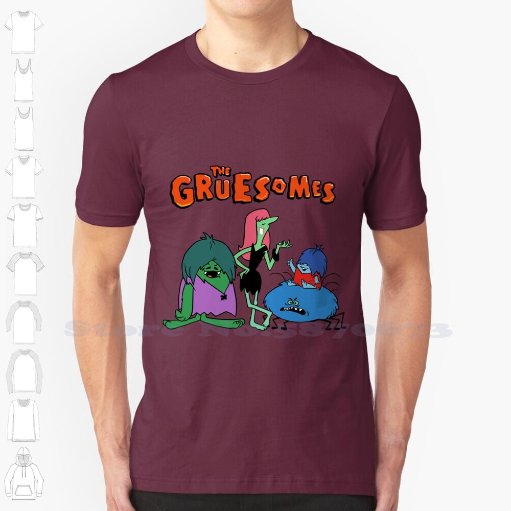 The Gruesomes 100% Pure Cotton T-Shirt Fred Flintstone Old Cartoons ...