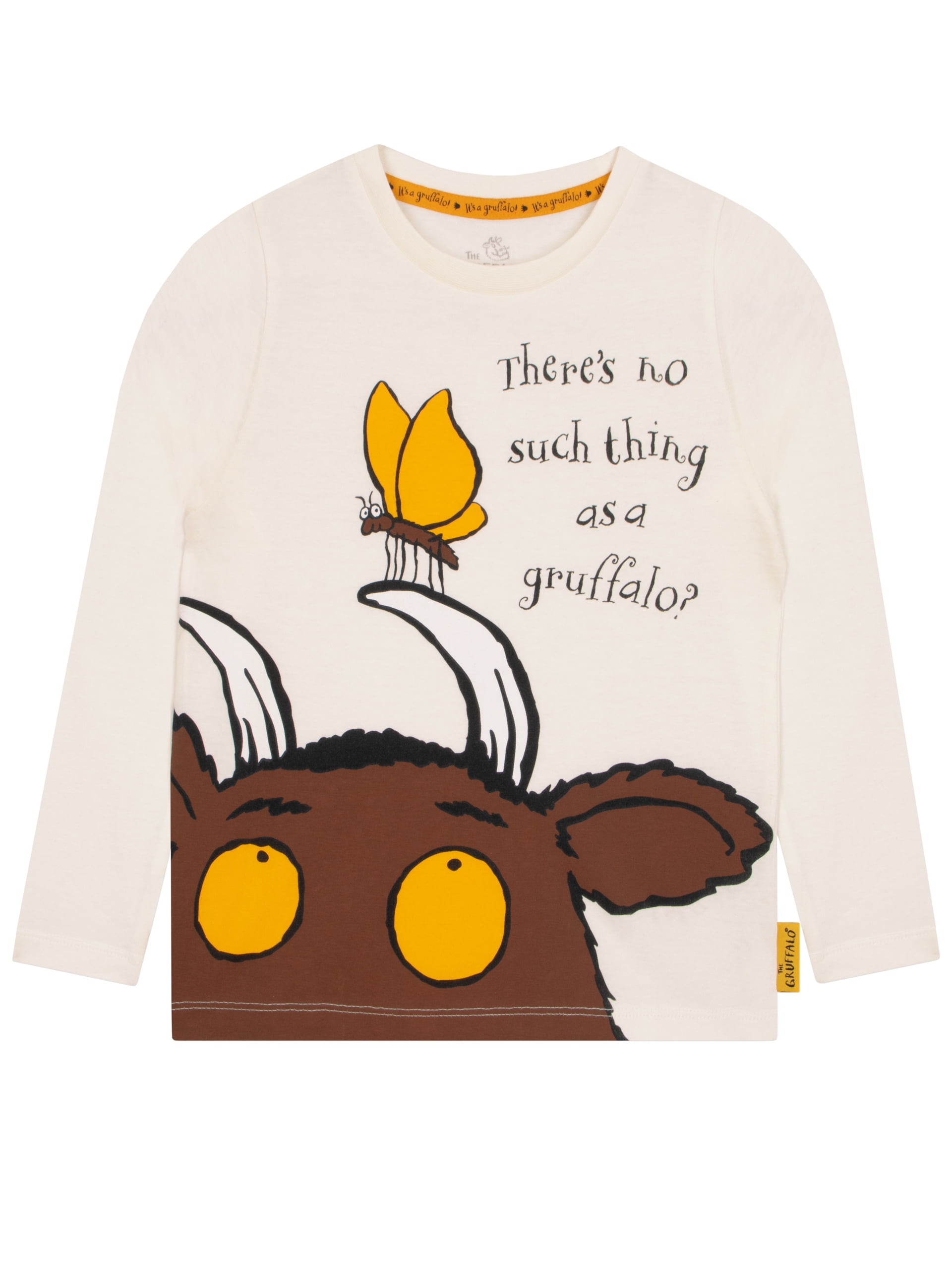 The Gruffalo Girls Long Sleeve T-Shirt Cream Sizes 2T-8 - Walmart.com
