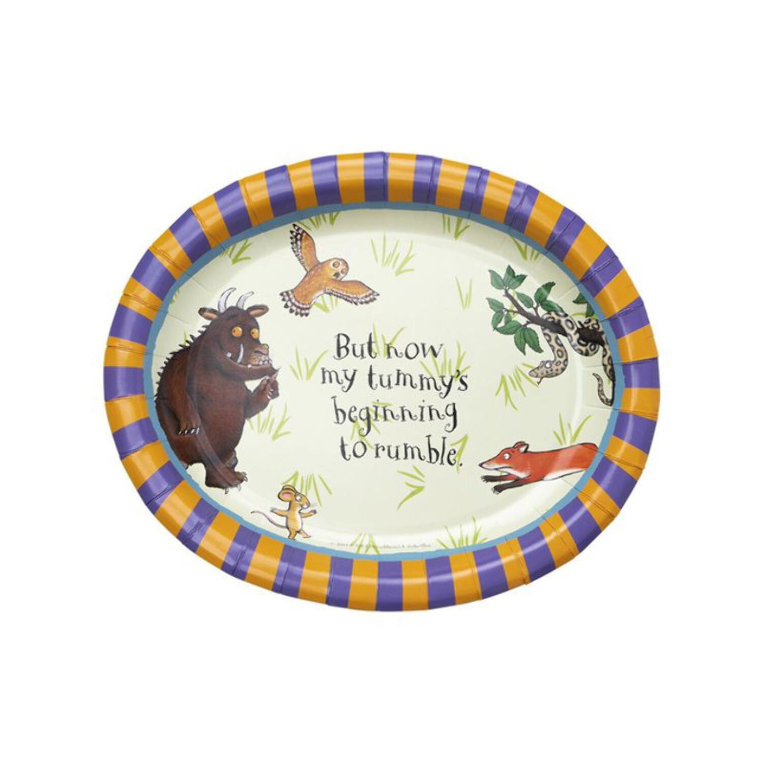 The Gruffalo Tableware Party Platters x4 Child Green Purple Brown Multi ...