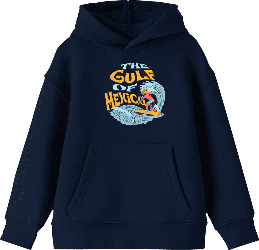 The Gulf of Mexico Surfer Youth Navy Blue Long Sleee Hoodie-XS ...