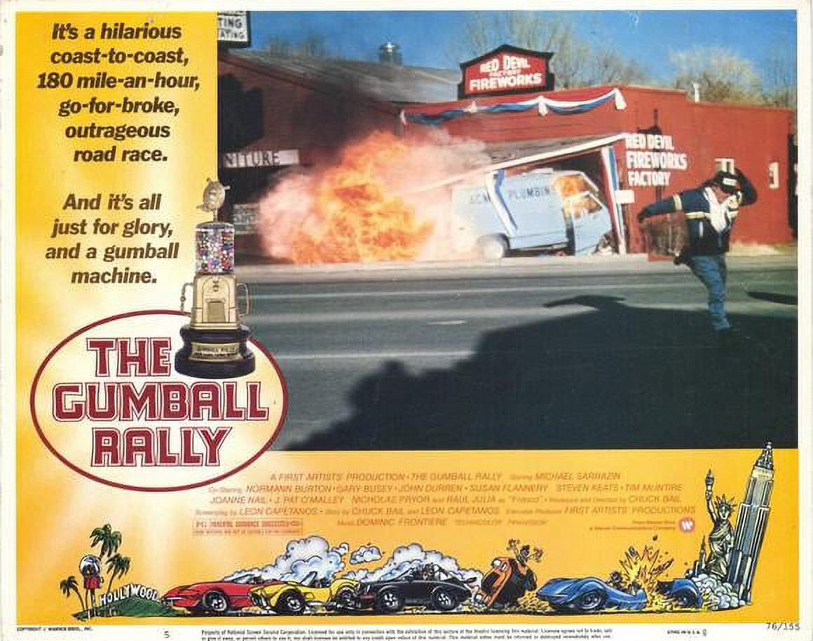 The Gumball Rally - movie POSTER (Style E) (11" x 14") (1976) - Walmart.com