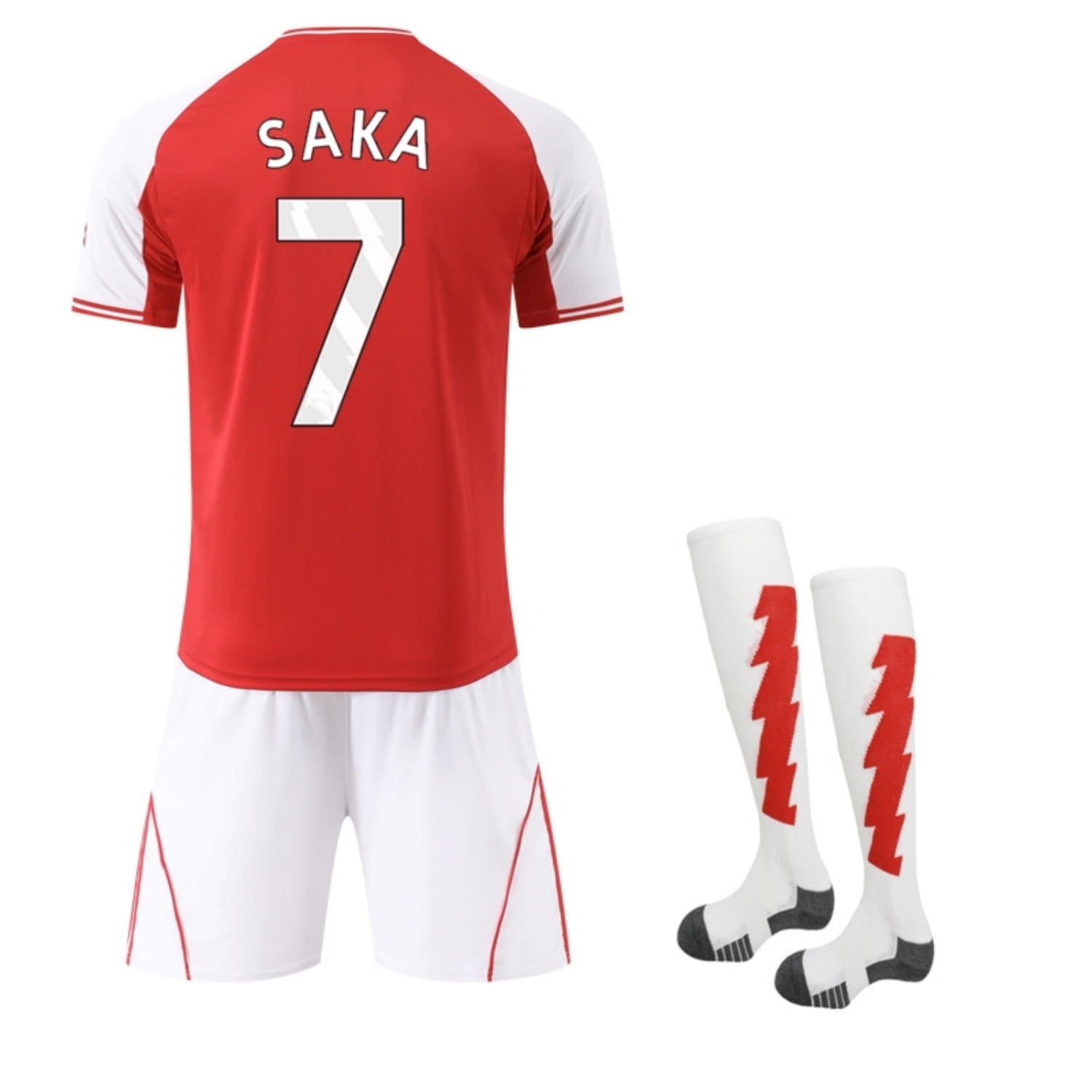 The Gunners 25/26 Authentic #7 Saka Home Soccer Kit - Walmart.com