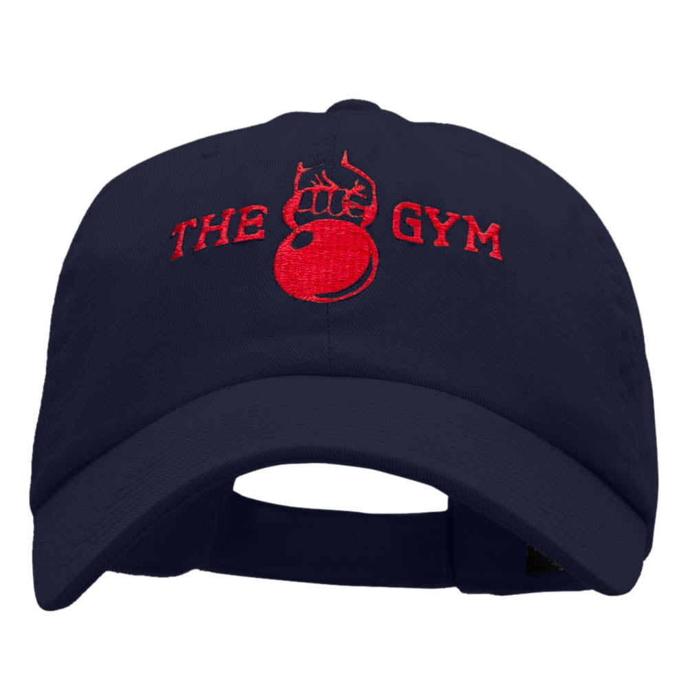 The Gym Embroidered Low Profile Dyed Cotton Twill Cap - Navy OSFM ...