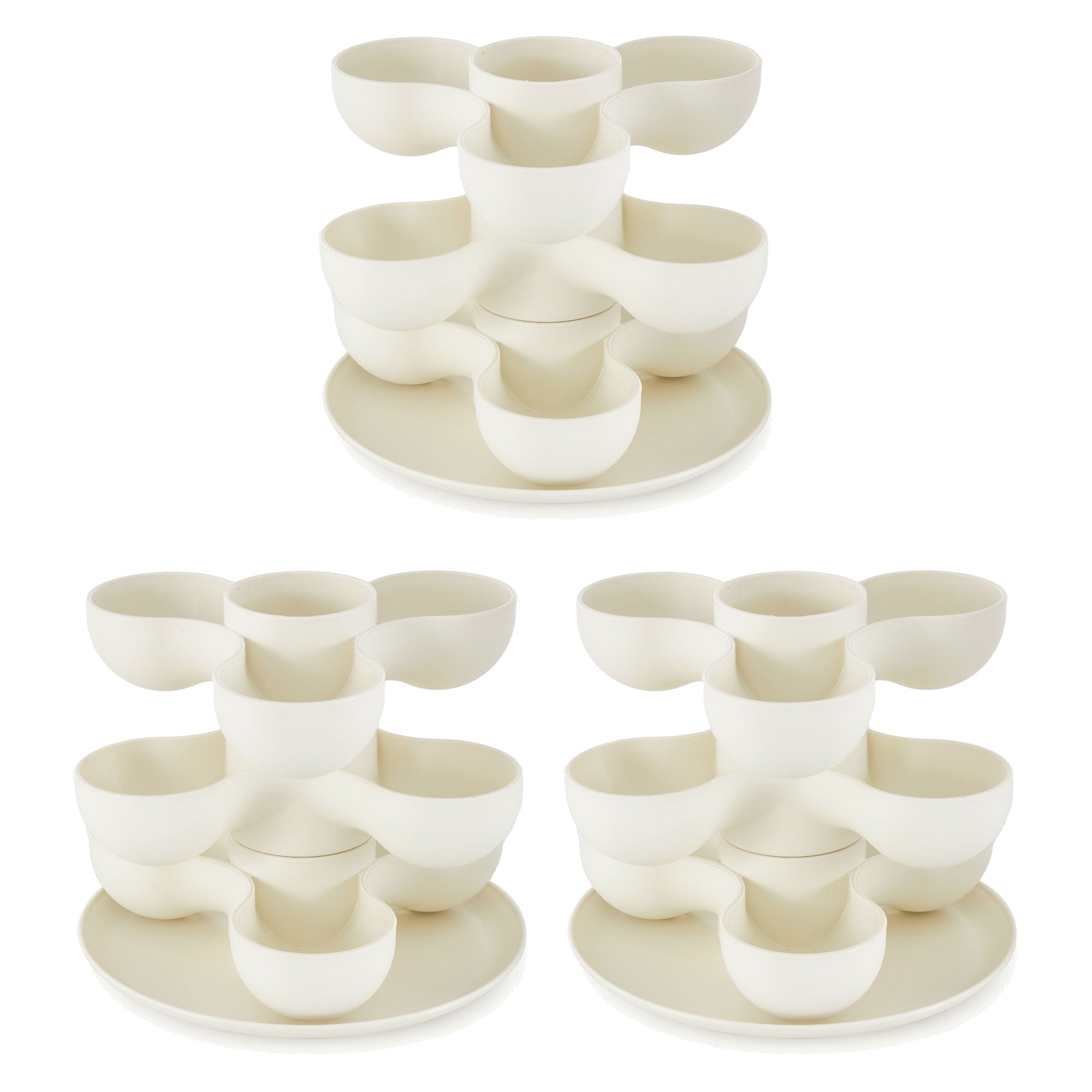 The HC Companies 8 Inch Pixie Indoor Stacking Plant Pot (3 Pack ...