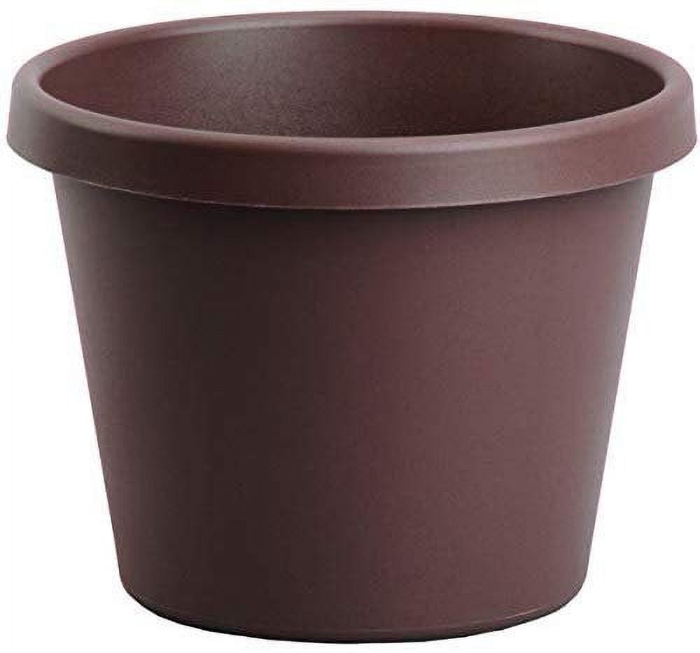 The HC Companies Akro-Mils LIA08000E21 8" Round Chocolate Plastic ...