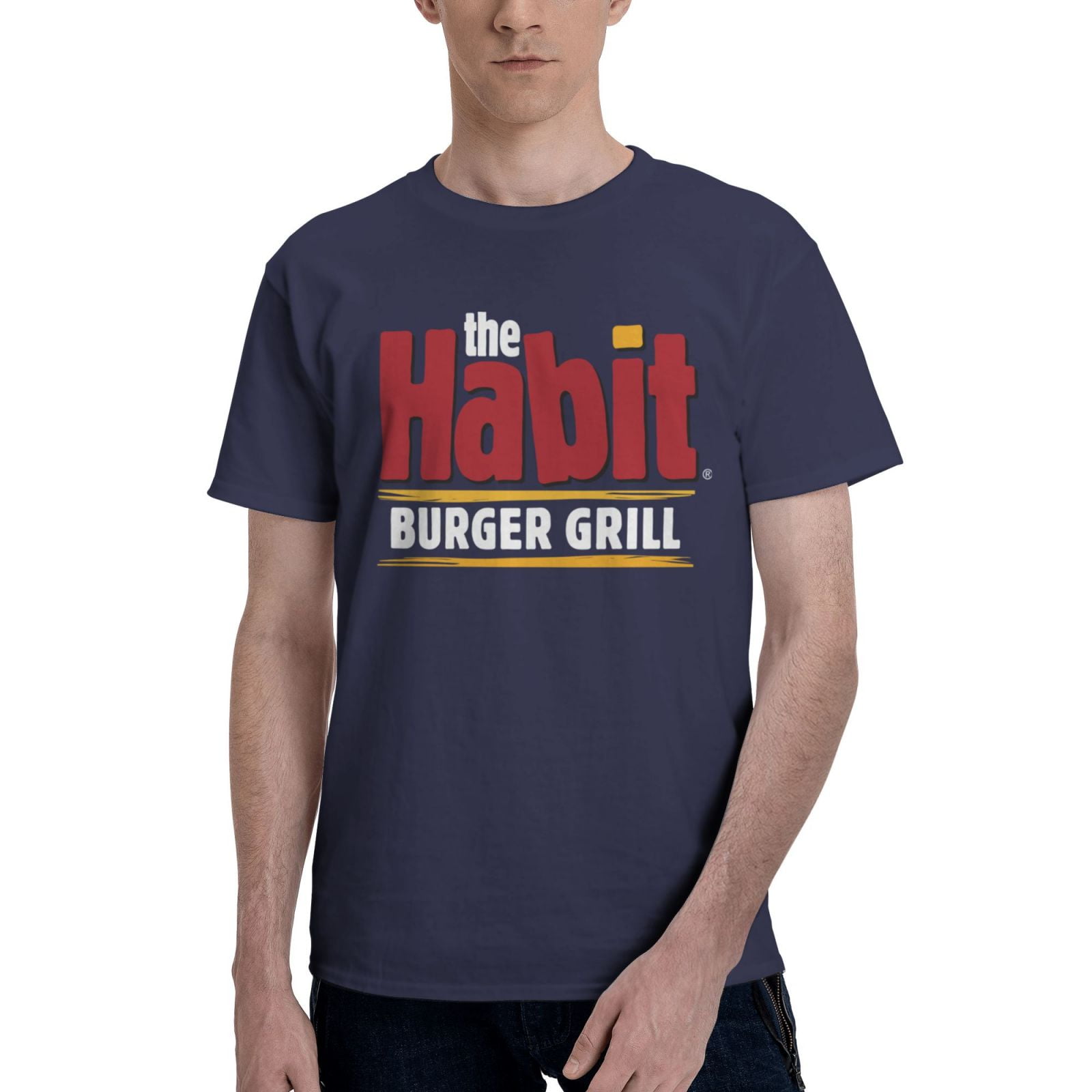 The Habit Burger Grill Men's Short Sleeve Crew Neck T Shirt Athletic ...