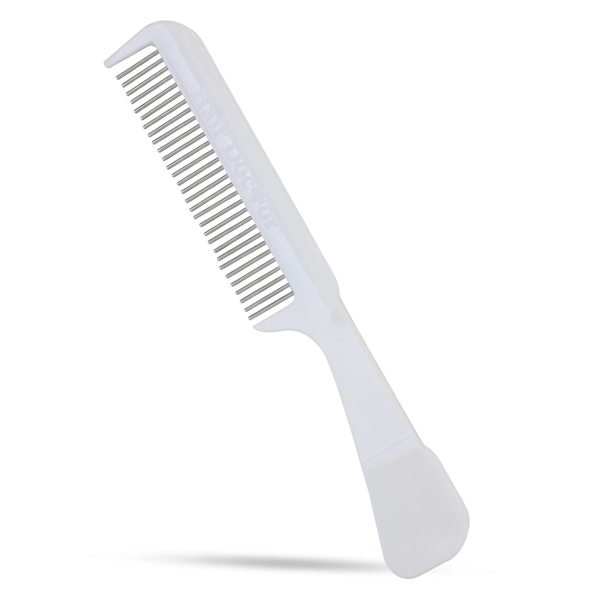 The Hair Doctor Handle Comb with silky smooth rotating teeth reduces ...