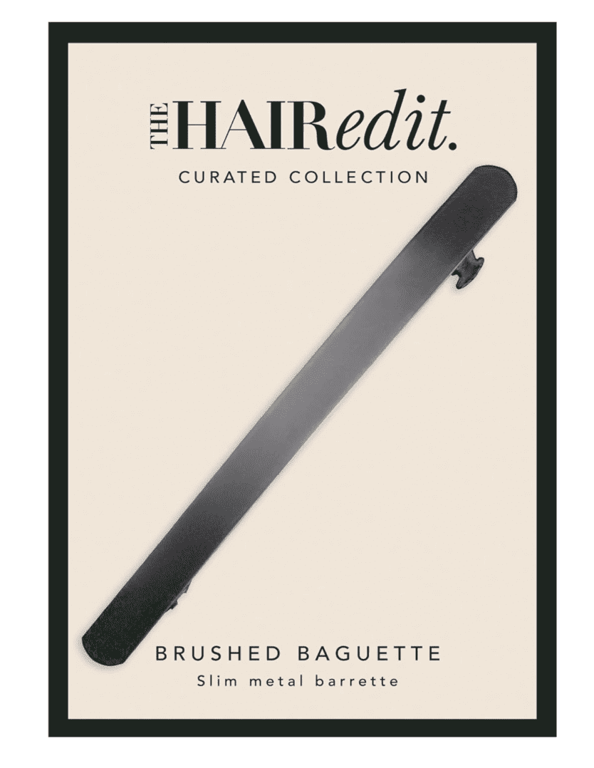 The Hair Edit Gunmetal Brushed Baguette Barrette - Walmart.com