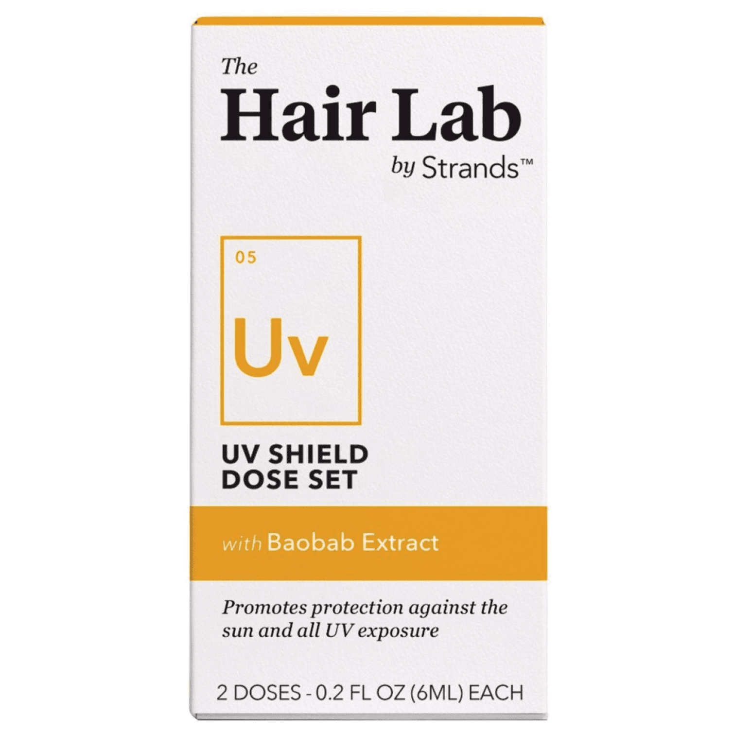The Hair Lab UV Shield Dose Set with Baobab Extract to Protect Hair, 2 ...