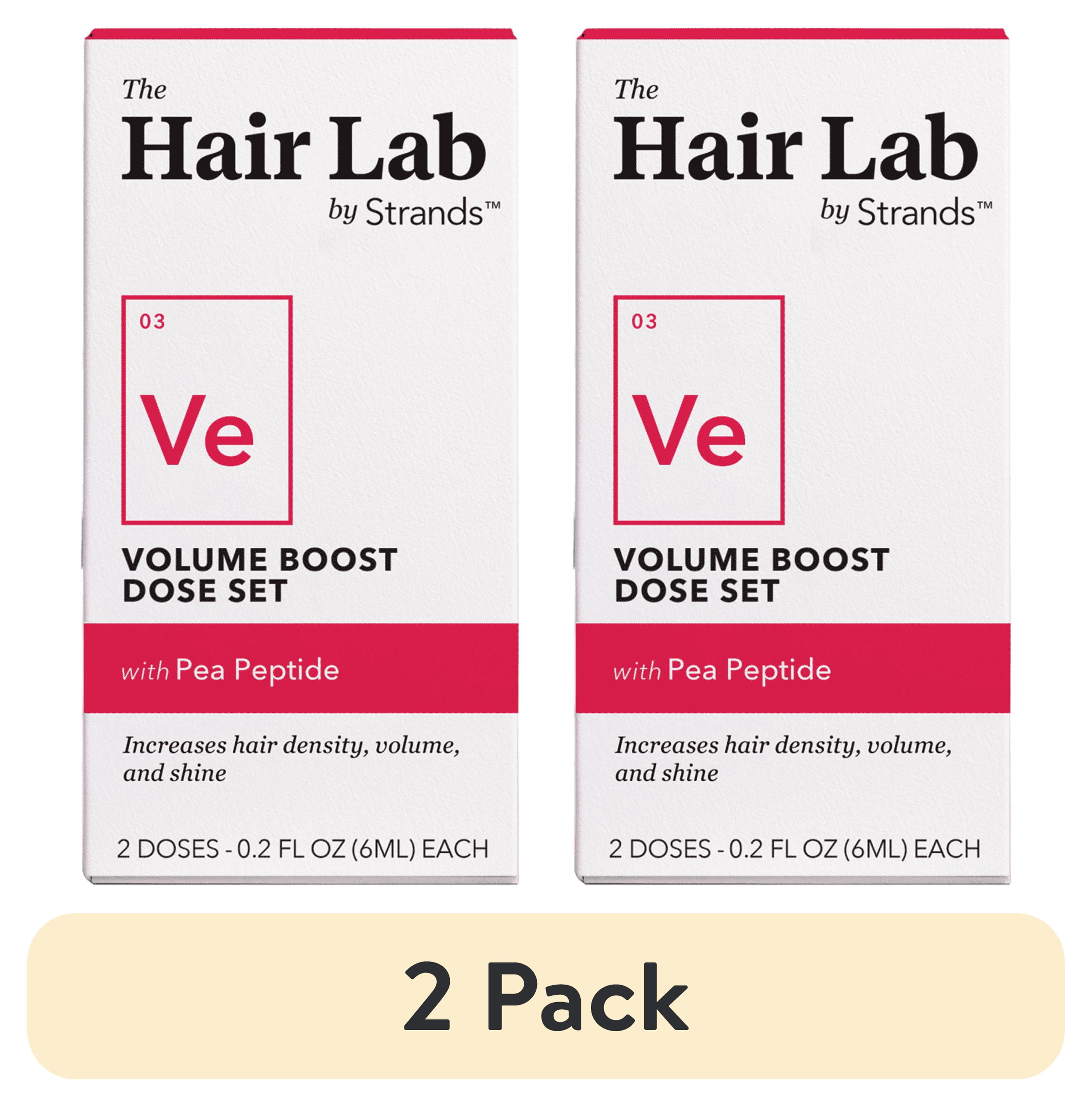 (2 pack) The Hair Lab Volume Boost Dose Set with Pea Peptide to Thicken Hair, 2 x 0.2 oz ...