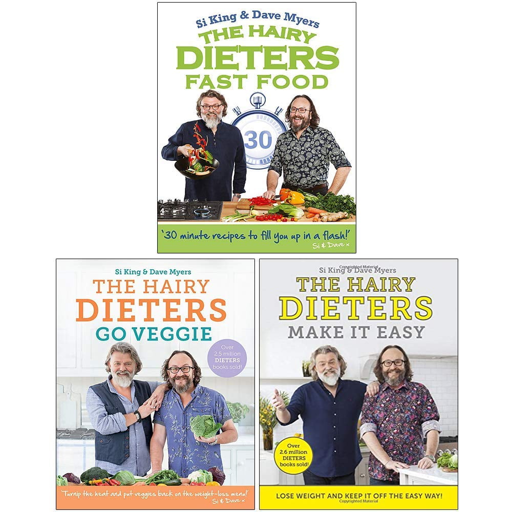 The Hairy Dieters Collection 3 Books Set (Fast Food, Go Veggie, Make It ...