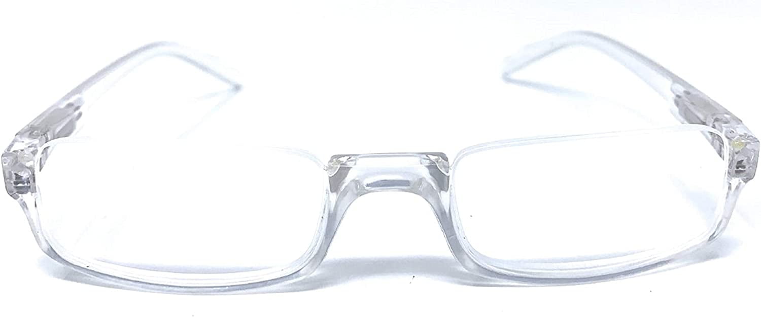 The Half Frame Reading Glasses, Unisex Half Rim Readers, Half Moon ...