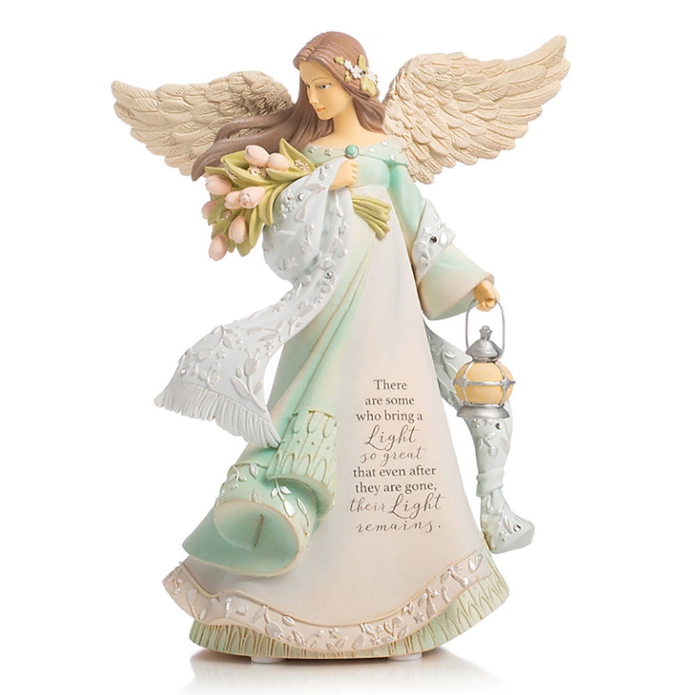 The Hamilton Collection A Light So Great Remembrance Angel Figurine by ...