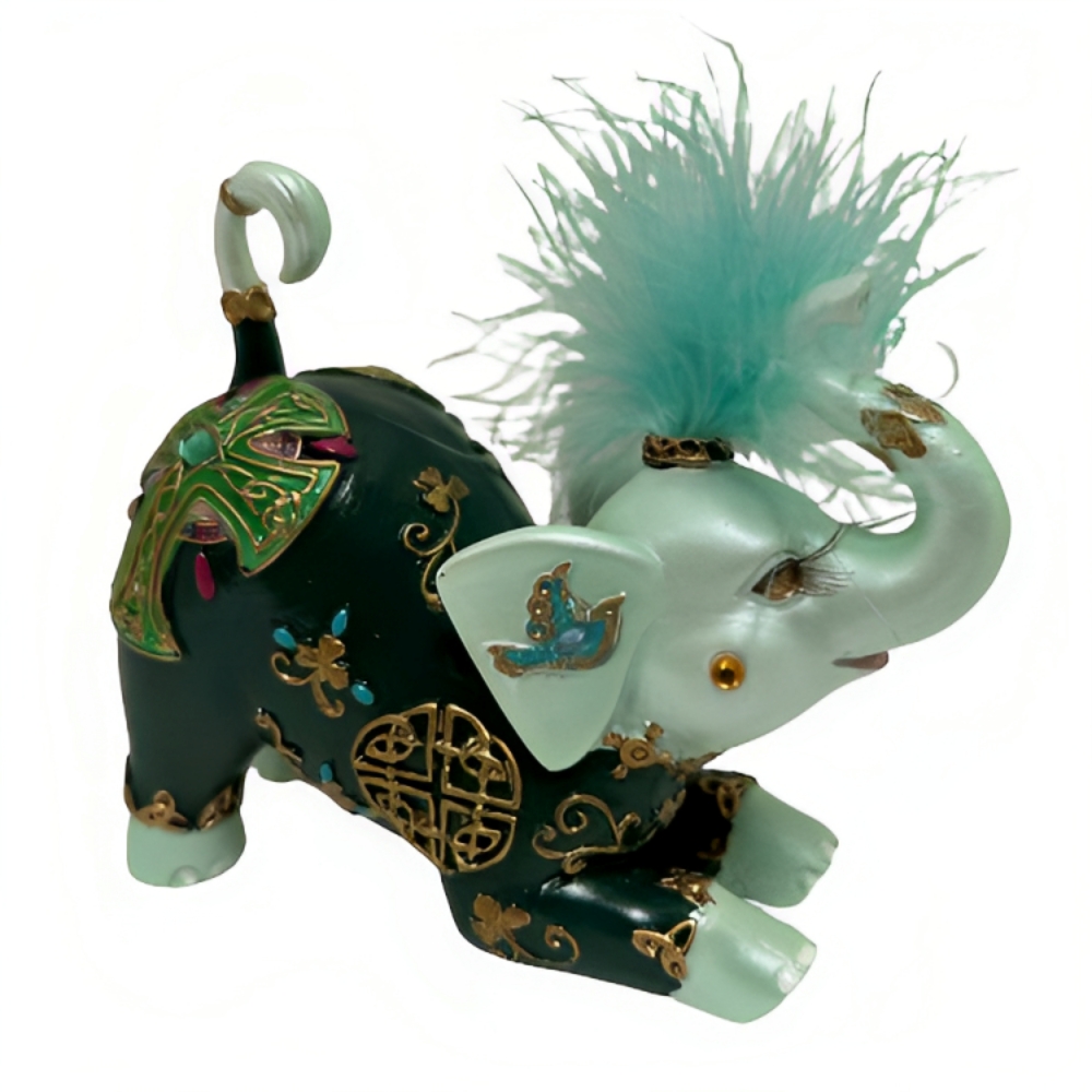 The Hamilton Collection Amazing Inspiration Luck of the Irish Elephant ...