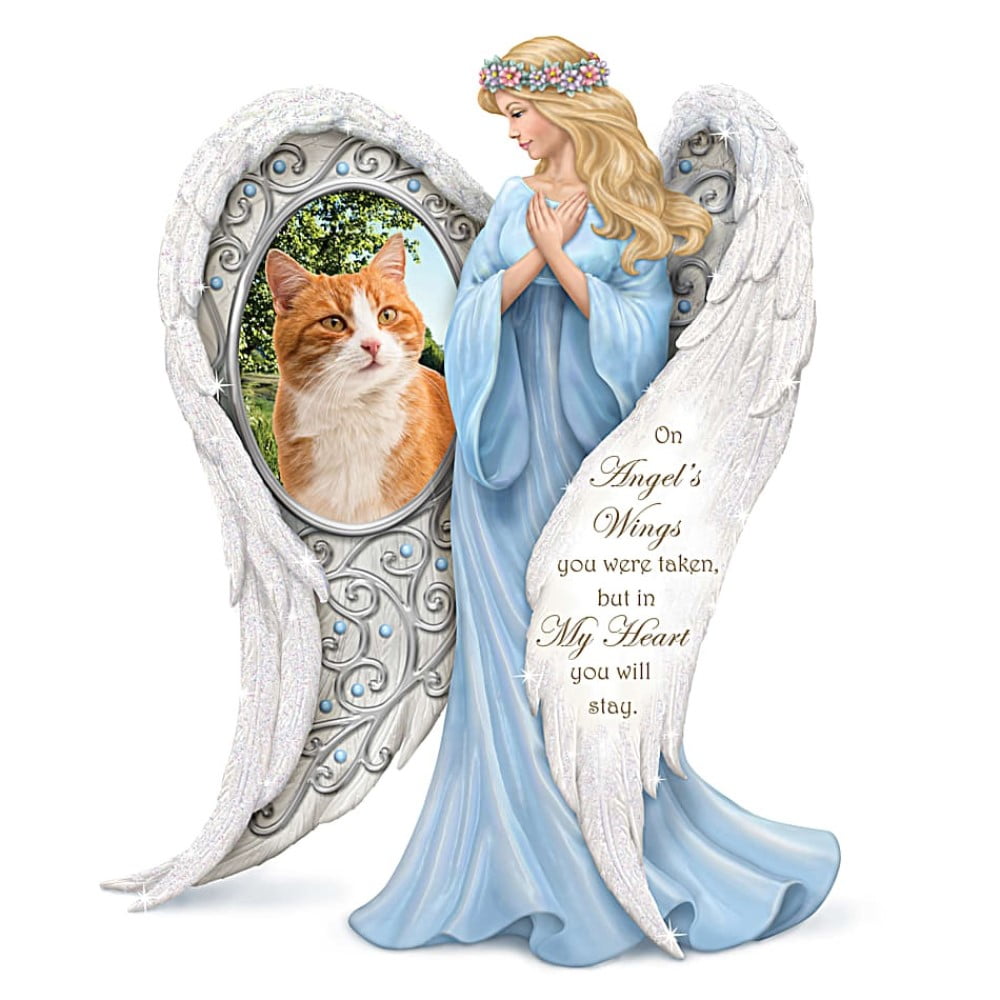 The Hamilton Collection Angel of Remembrance Figurine A Beautiful Tribute to Your Cherished Pets ...