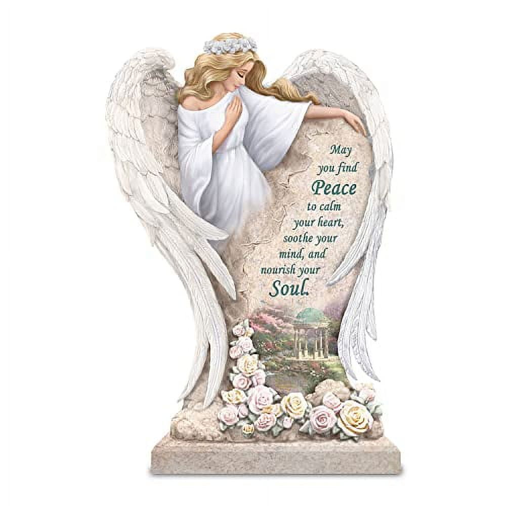 The Hamilton Collection Guardians Of Peace Angel Sculpture Hand-Painted ...