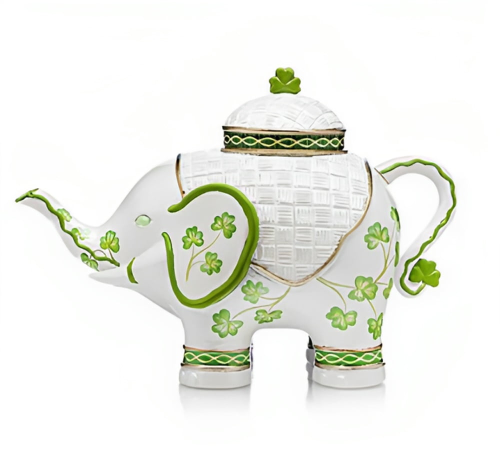 The Hamilton Collection Overflowing Blessings Tea-lightful Elephant ...