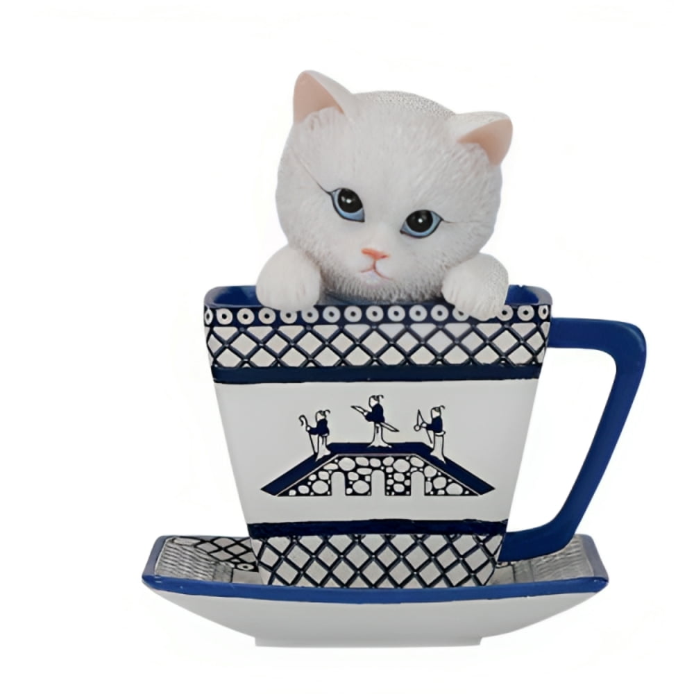 The Hamilton Collection Overflowing with Peace Blue Willow Teacup ...
