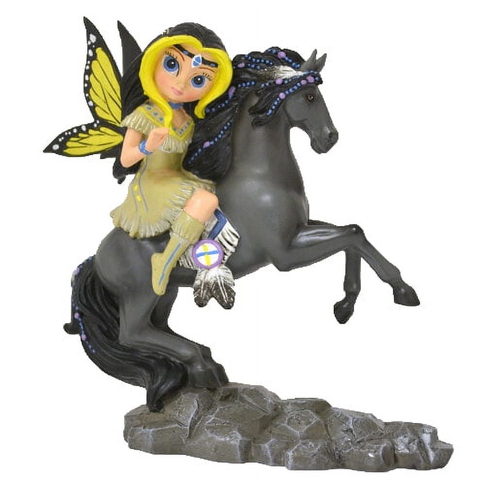 The Hamilton Collection Phoenix Tracker Fairy Spirit Rider Native Horse ...