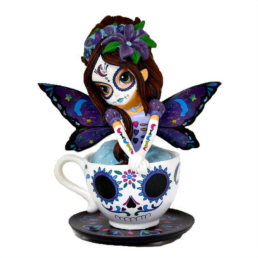 Hamilton Collection 5-Inch Soothing Astrid Sugar Skull Fairy Figurine, Day of the Dead Series #2 ...