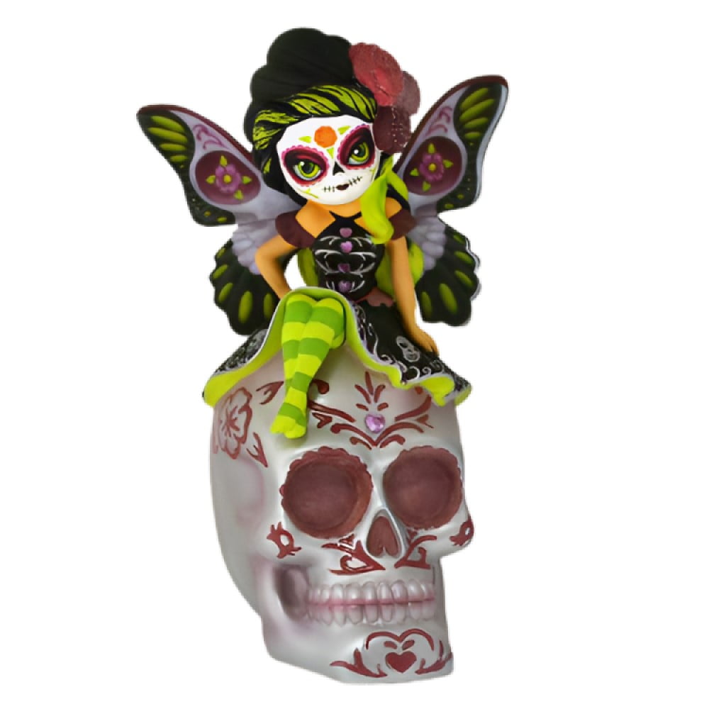 The Hamilton Collection Spirit of the Merciful Grace Sugar Skulls from Soulful Spirits Figurine ...