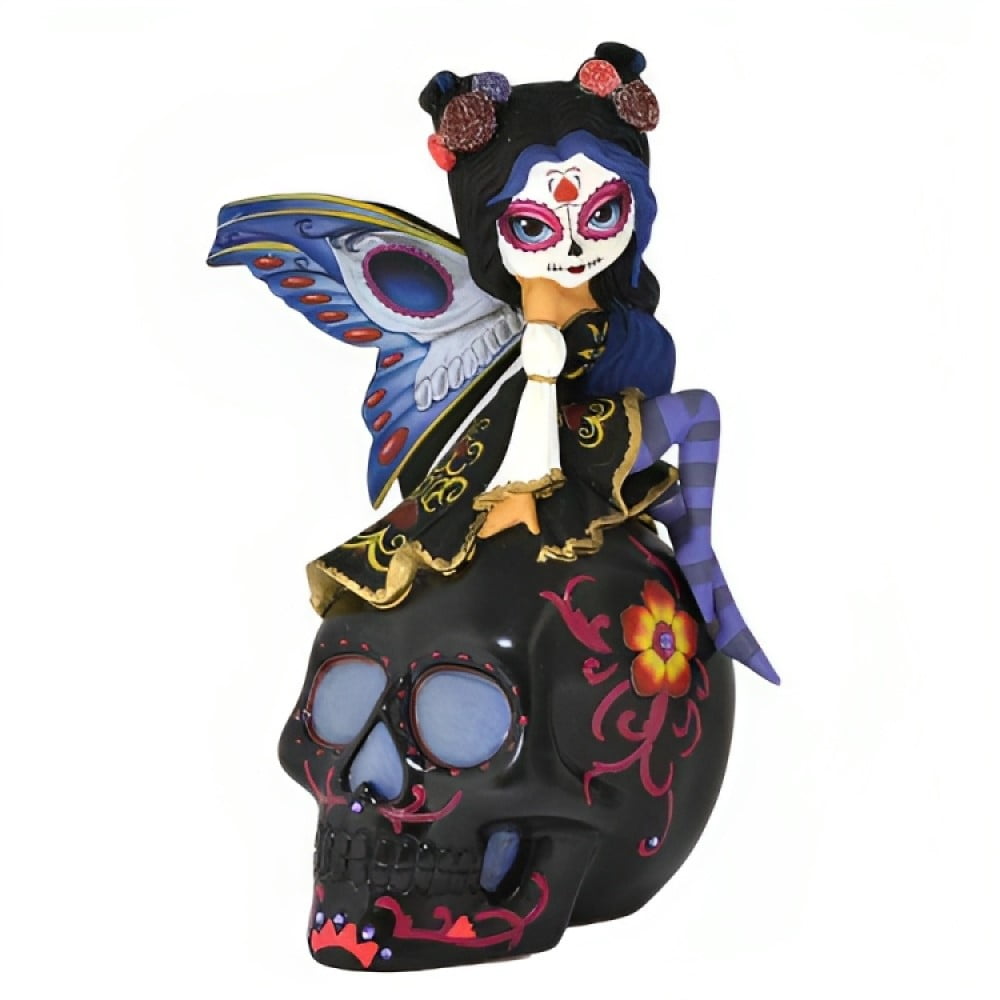 The Hamilton Collection Spirit of Loving Praise Sugar Skulls from Soulful Spirits Figurine ...