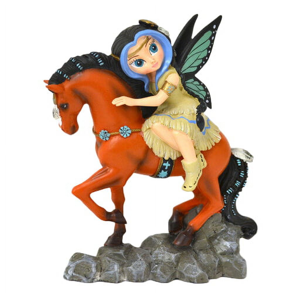 The Hamilton Collection Star Warrior Fairy Spirit Rider Native Horse ...