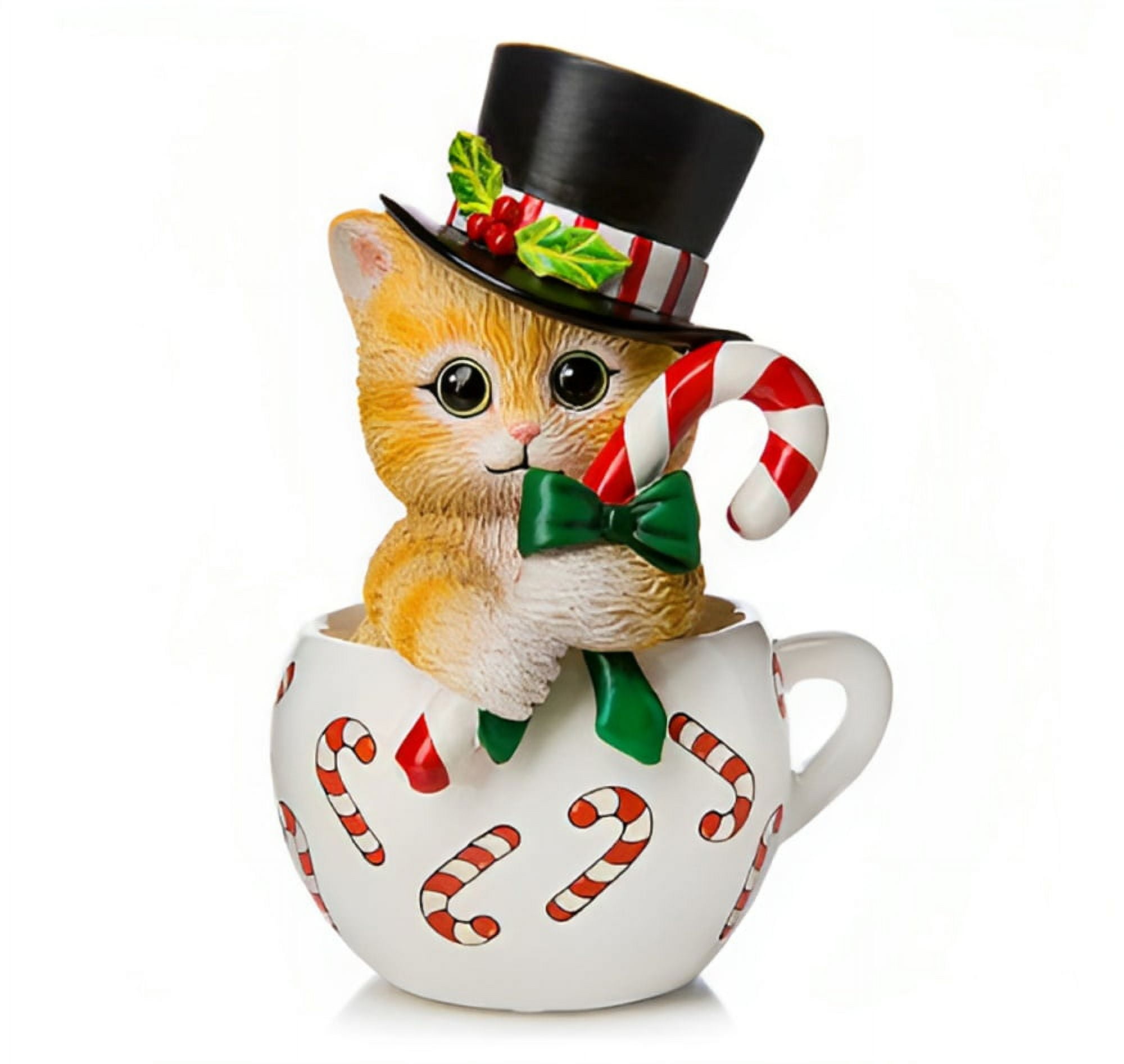 The Hamilton Collection Sugar Purr Lum Fairy Meow-y Christmas Cups ...