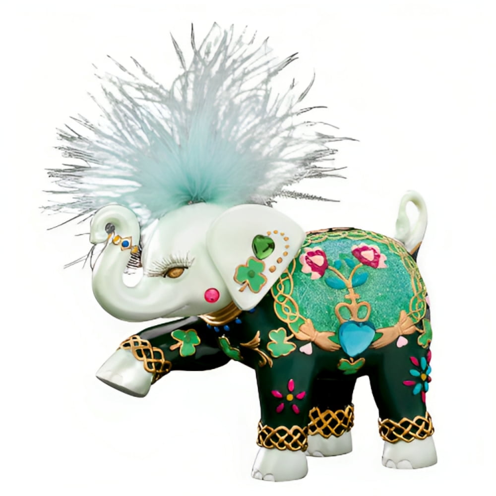 The Hamilton Collection Tons of Fortune Luck of the Irish Elephant ...