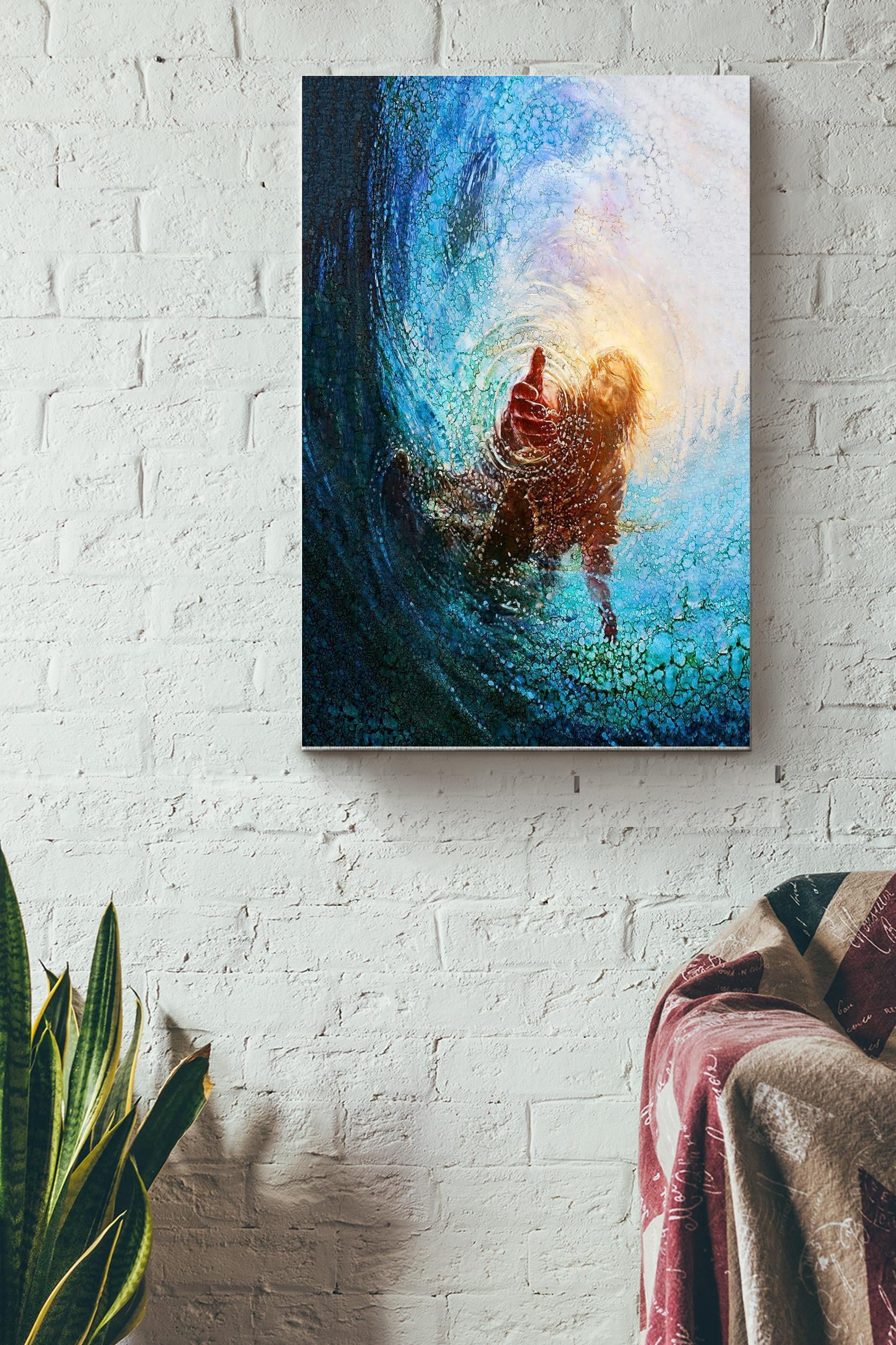 The Hand Of God Painting By Yongsung Kim Poster Wrapped Poster 24 x 36 ...