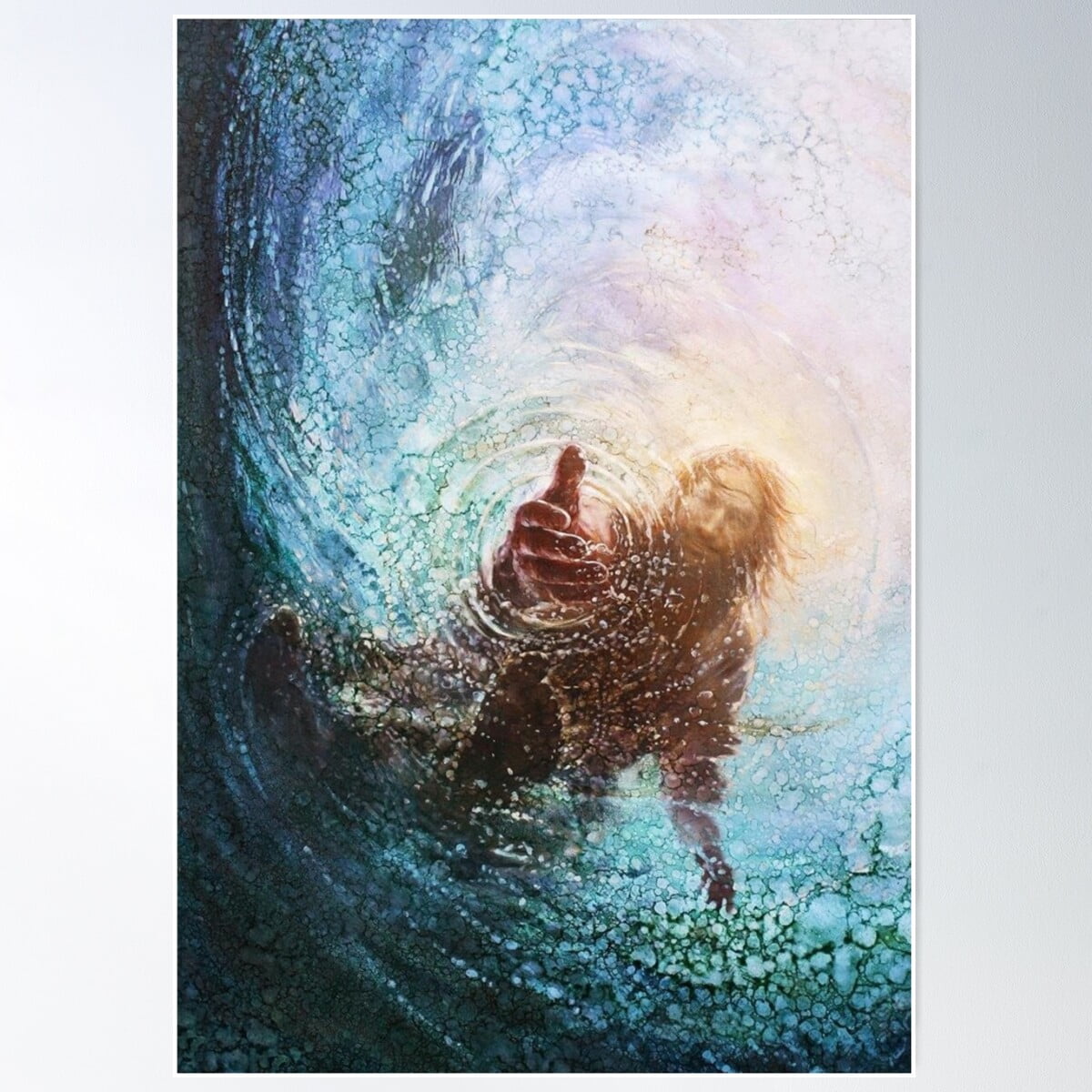 The Hand Of God Poster Wall Art, Modern Wall Decor For Living Room ...