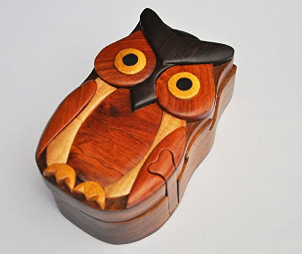 The Handcrafted - Puzzle Box - Owl II - Walmart.com
