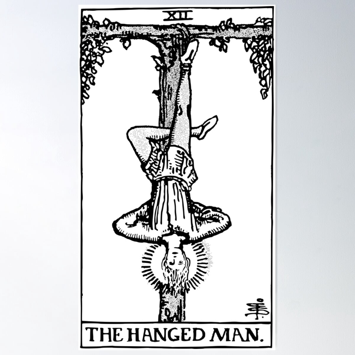 The Hanged Man Poster Wall Art, Modern Wall Decor For Living Room ...