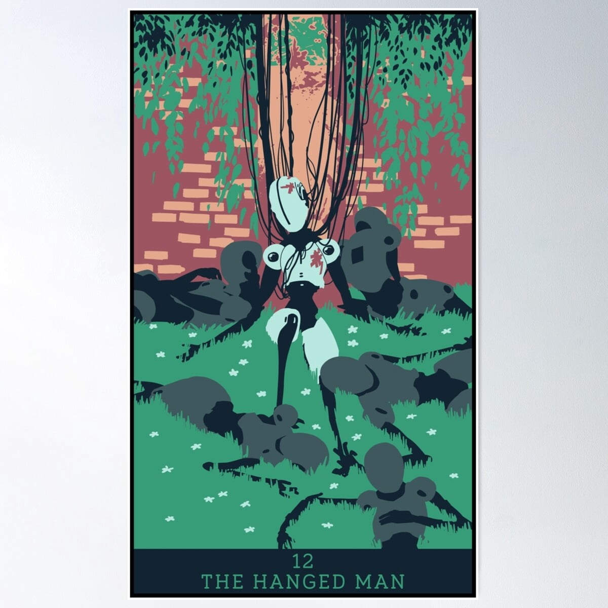 The Hanged Man Poster Wall Art, Modern Wall Decor For Living Room ...