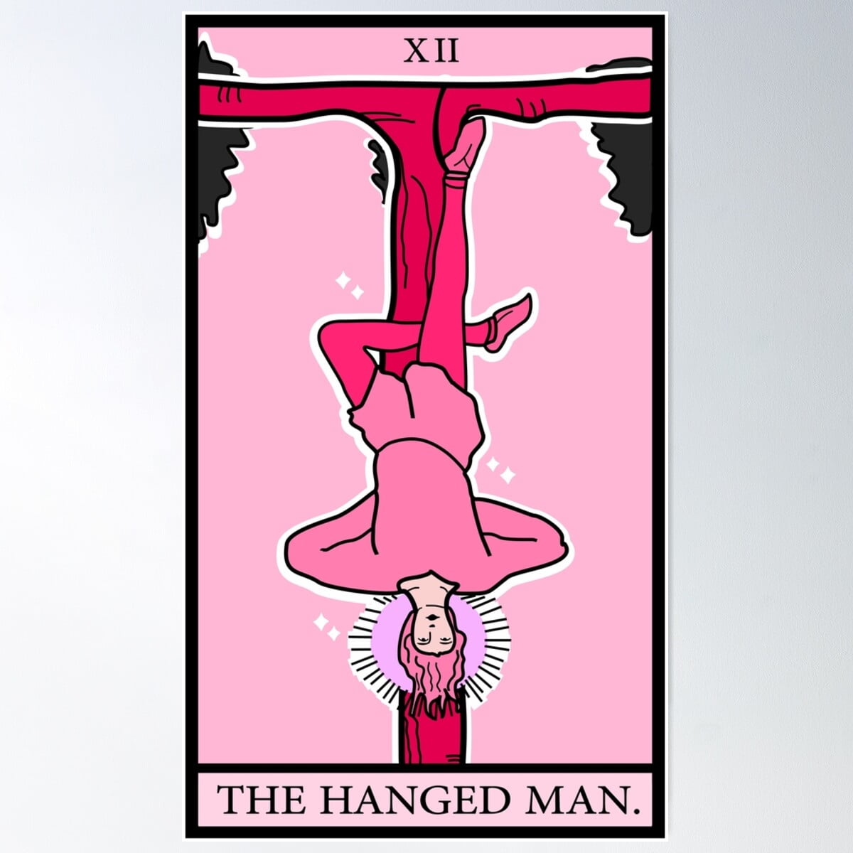 The Hanged Man Poster Wall Art, Modern Wall Decor For Living Room ...