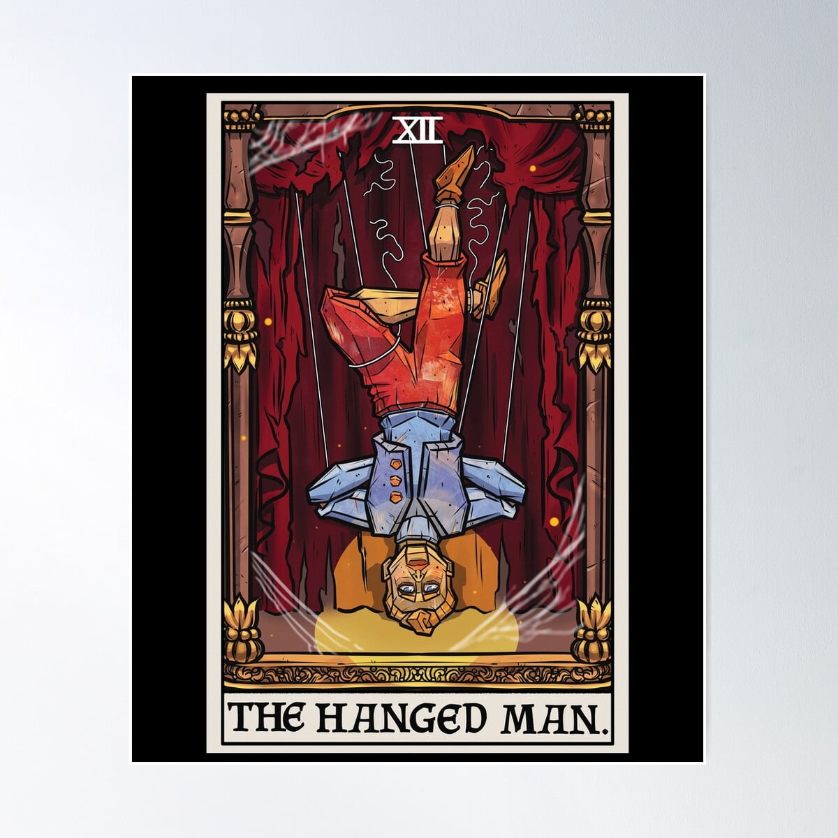 The Hanged Man Tarot Card Halloween Creepy Hanging Puppet Marionette ...