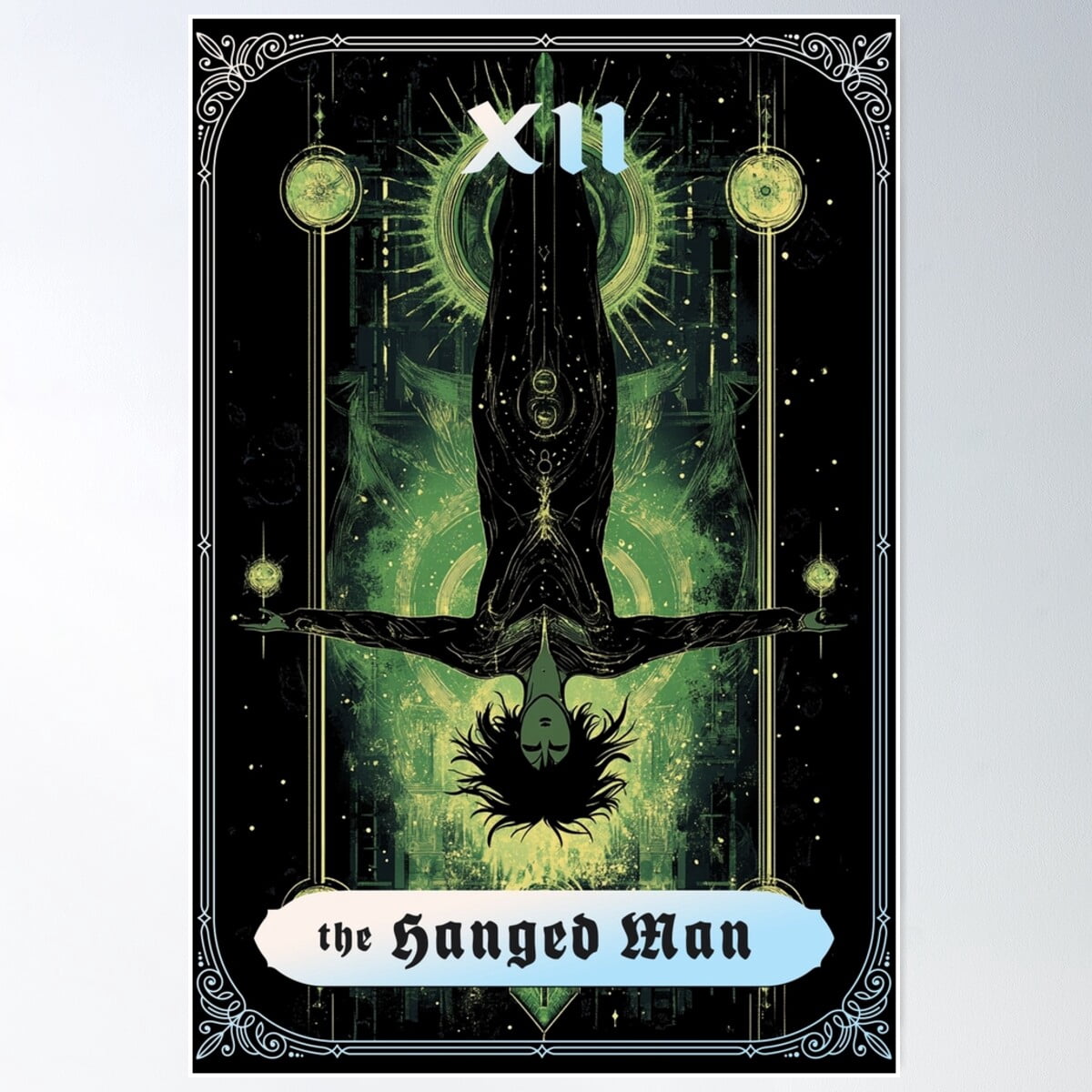 The Hanged Man (Xii) - Tarot Poster Wall Art, Modern Wall Decor For ...