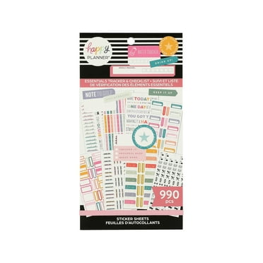 The Happy Planner Mega Sticker Pack All the Essentials Theme, Multi ...