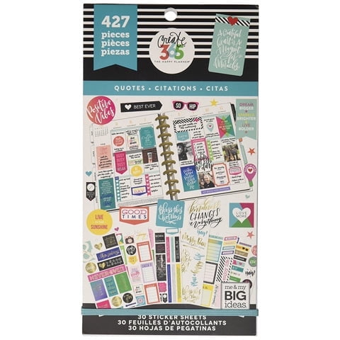 The Happy Planner Quotes Stickers: 427 Pack - Walmart.com