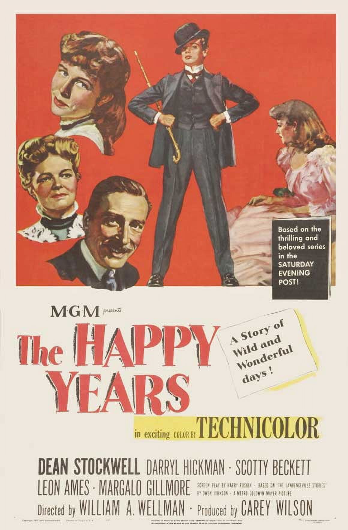 The Happy Years - movie POSTER (Style A) (11" x 17") (1950) - Walmart.com