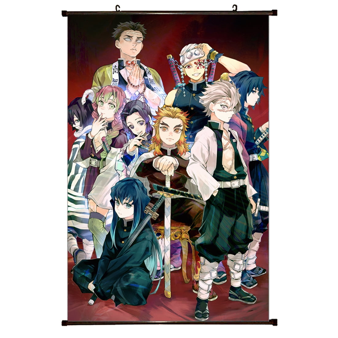 The Hashiras Pose - Demon Slayer 23x35" Wall Scroll - Walmart.com