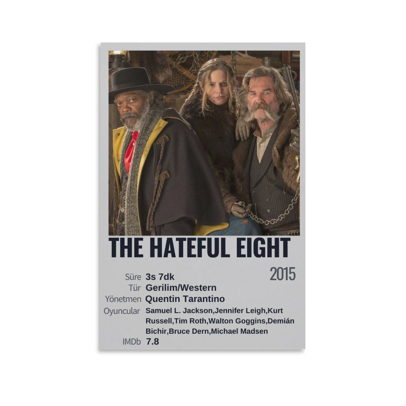 The Hateful Eight Movie Poster (12) Picture Print Wall Art Poster ...