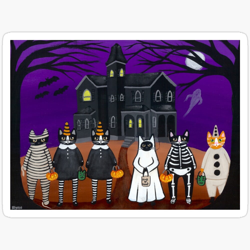 The Haunted House Sticker Phone Decal Water Bottle Stickers Car Decals ...