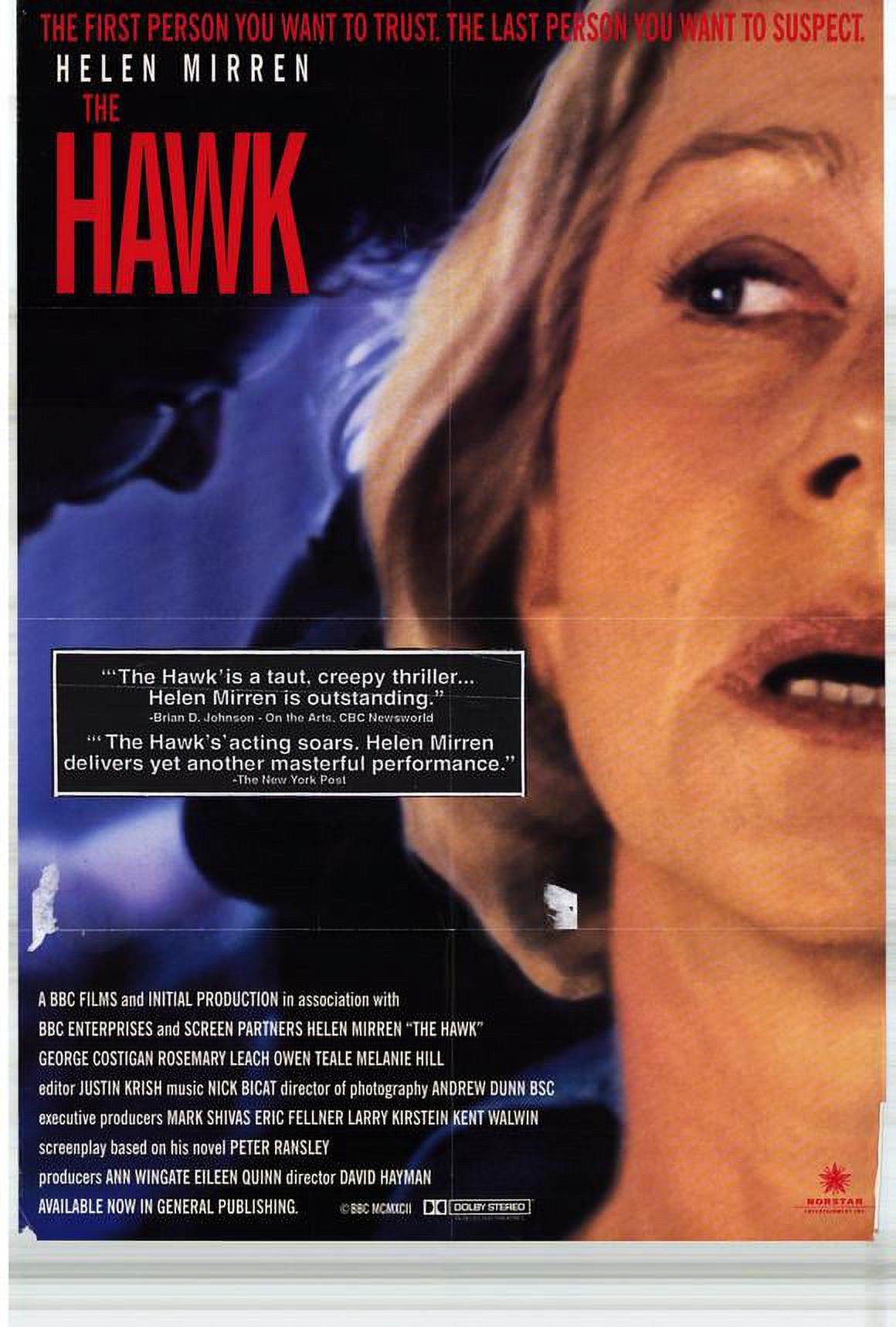 The Hawk - movie POSTER (Style A) (11" x 17") (1993) - Walmart.com
