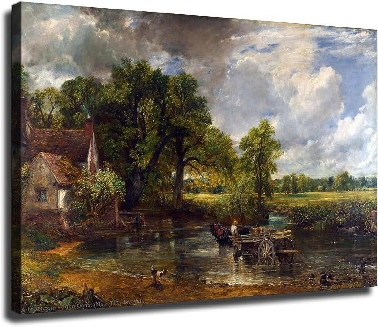The Hay Wain by John Constable Poster Canvas Print Photo Wall Art Home Living Room Bedroom Cafe ...