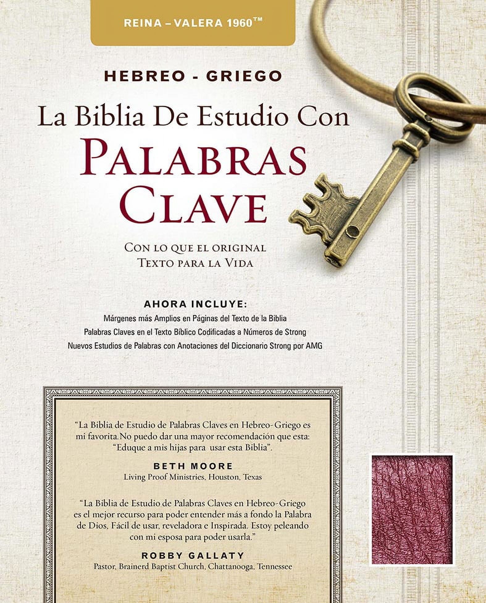 The Hebrew-Greek Key Word Study Bible Spanish Edition : Reina-Valera ...