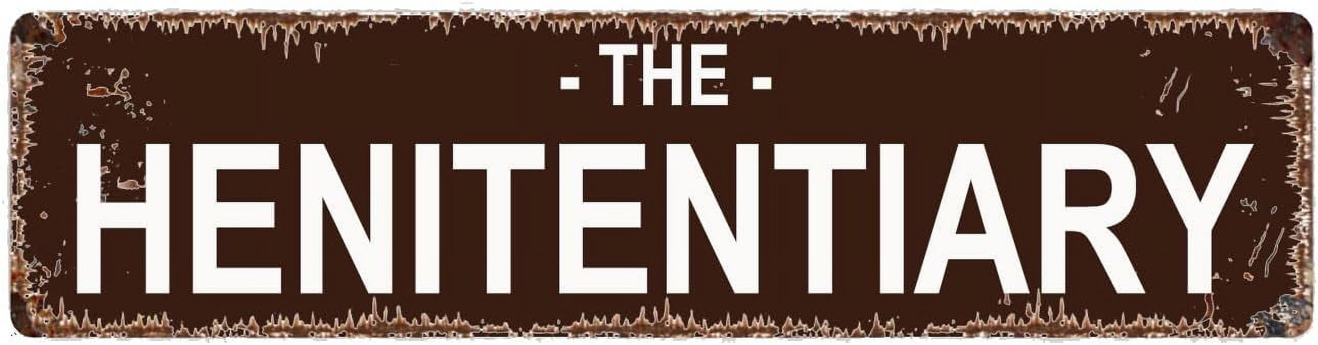 The Henitentiary Sign - Chicken Coop Rustic Street Sign or Door Name ...